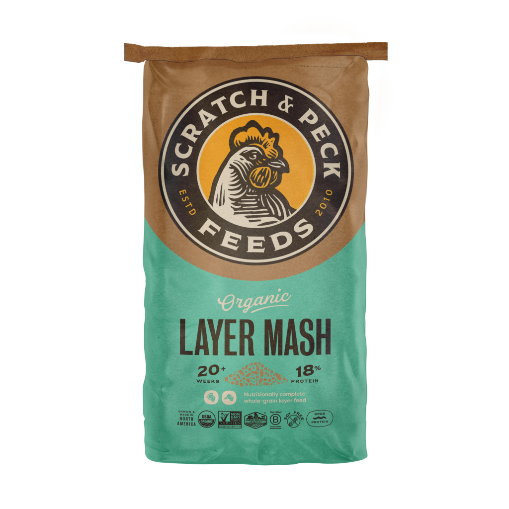 Organic Layer Mash 18% - Scratch & Peck Feeds